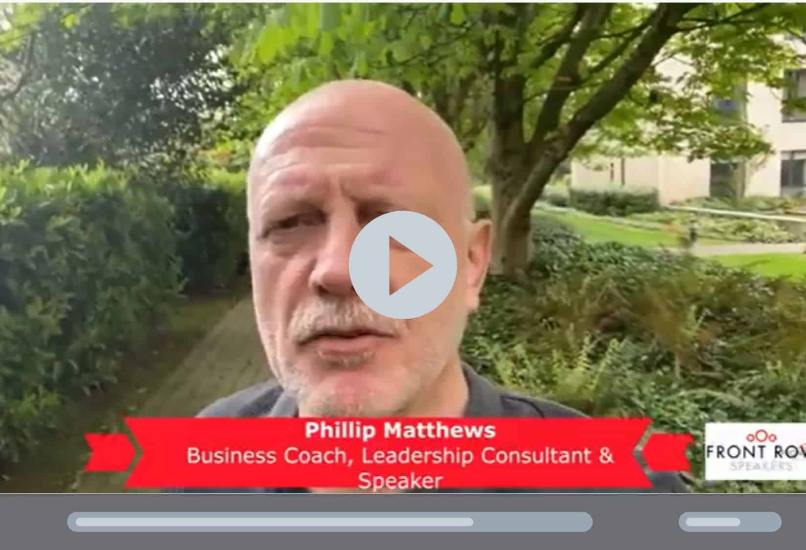 Front Row Speakers Inspire: Phillip Matthews | Front Row Speakers